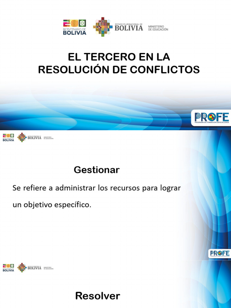 Presentación - Ut 1 - El Tercero en La Resolución de Conflictos | PDF ...