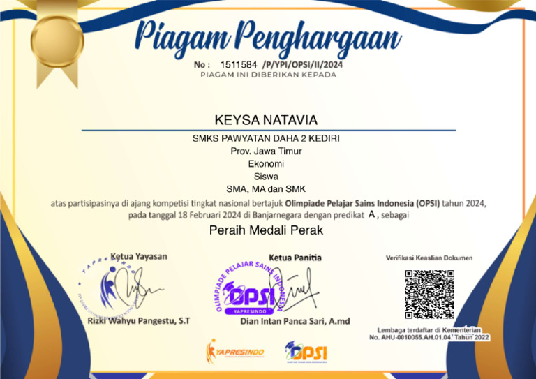 Piag - Ekonomi - OPSI 2024 | PDF