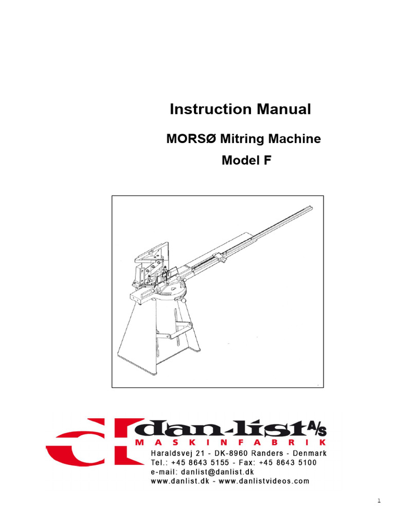 Morso Manual With Parts List | PDF | Knife | Screw