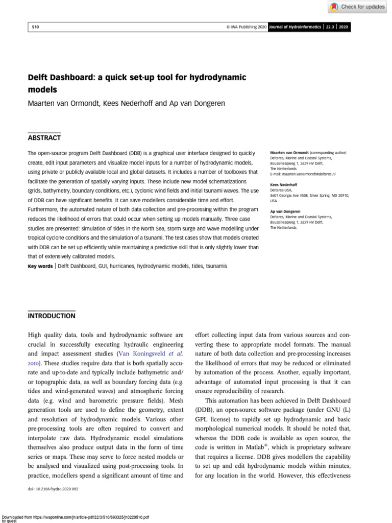 Delft Dashboard | PDF