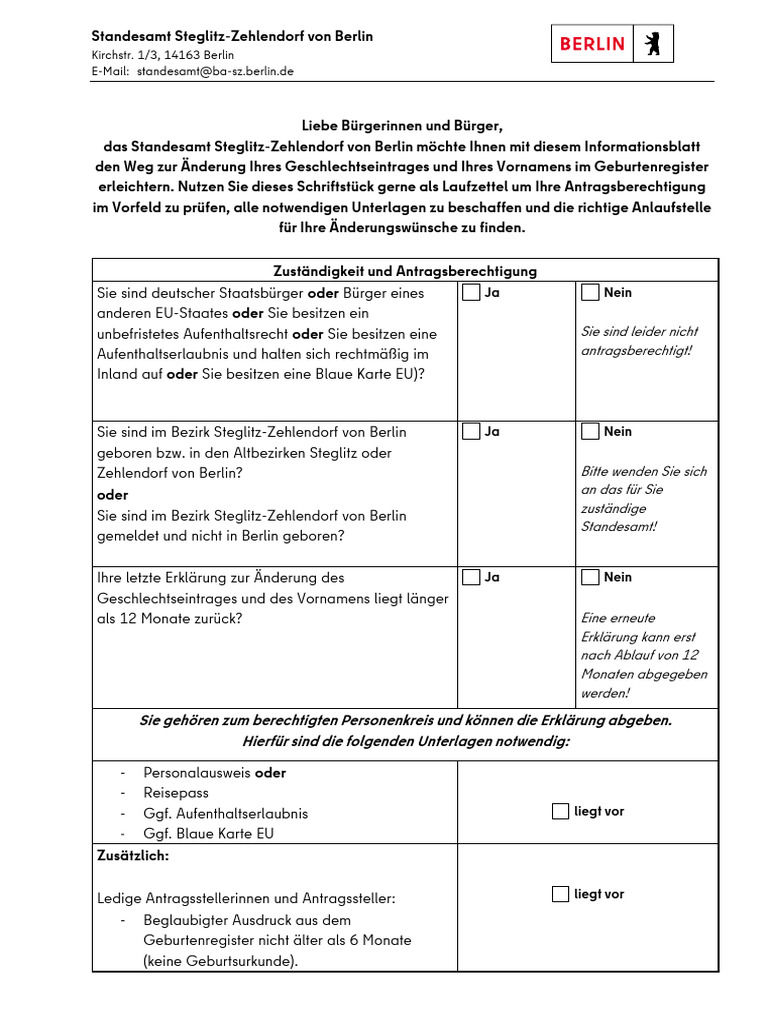 Laufzettel SBGG | PDF