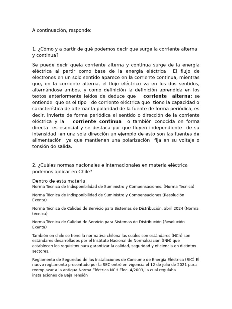 Qué Normativa Rige Las Instalaciones Eléctricas | PDF | Corriente ...
