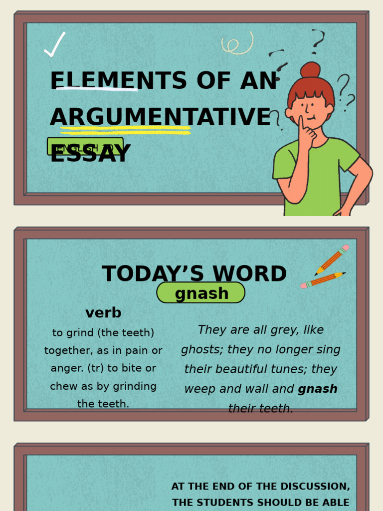 Coe q3 Elements of Argumentative Essay | PDF