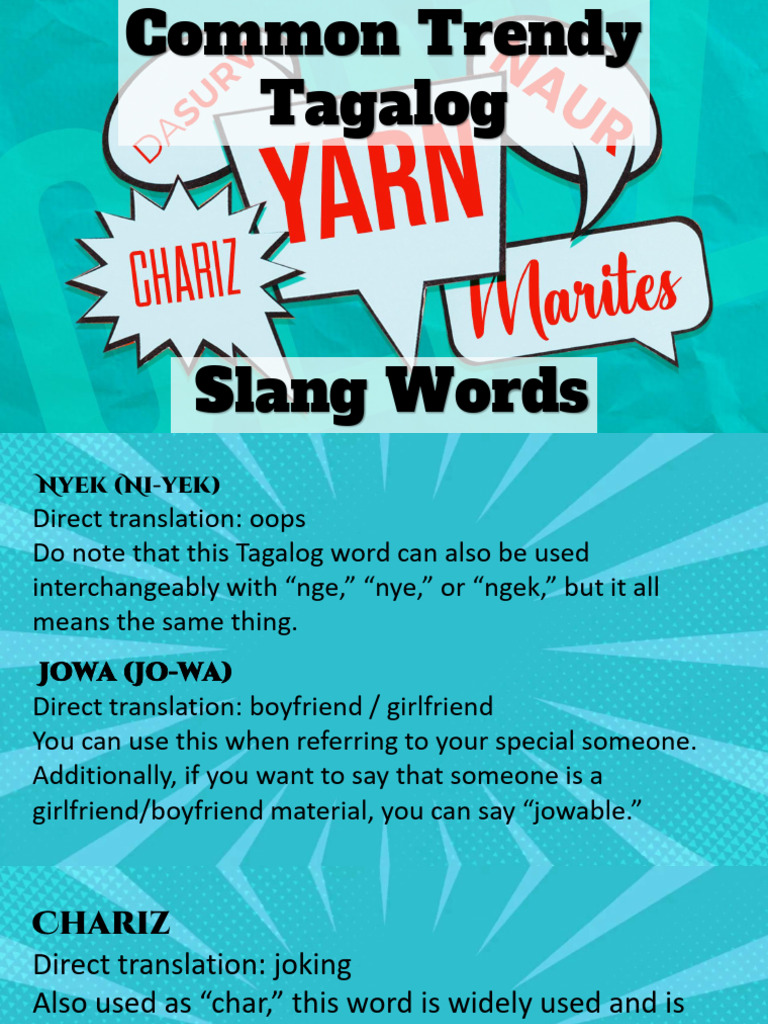 Trends in Slang Words | PDF | Linguistics | Language Arts & Discipline