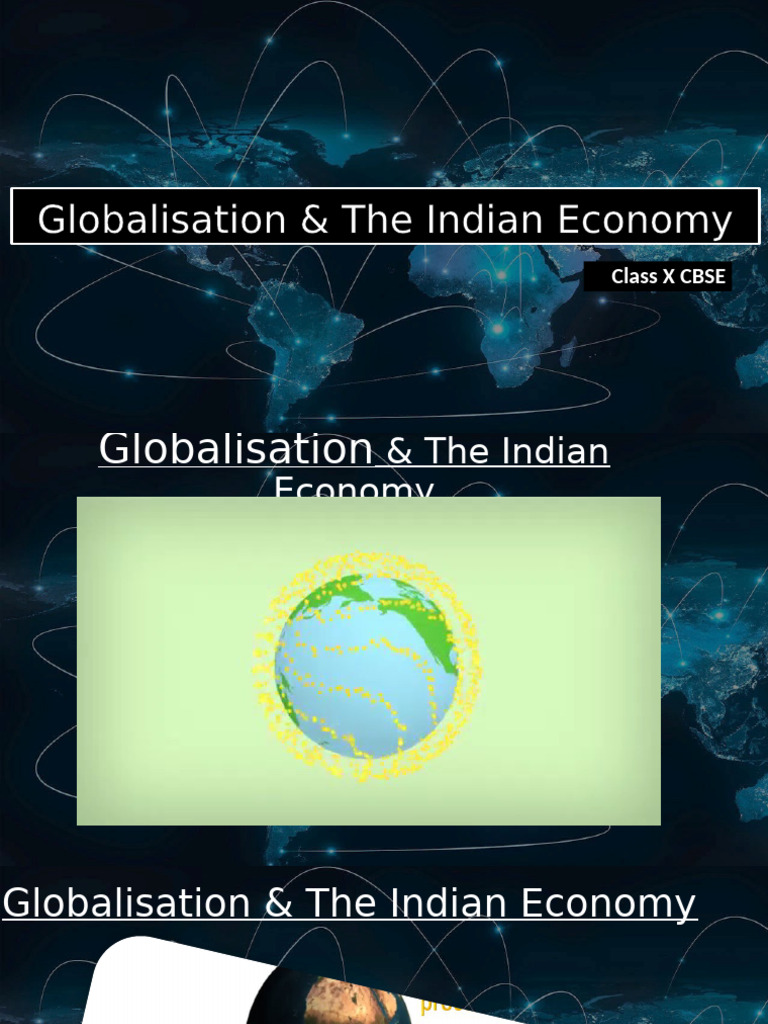 Globalisation N The Indian Economy | PDF