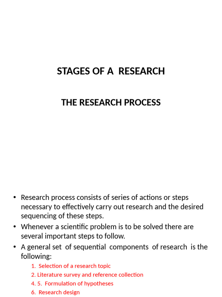 Research Process Lecture Four | PDF