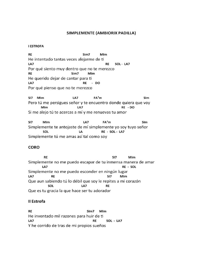 Simplemente - Ambiorix Padilla | PDF