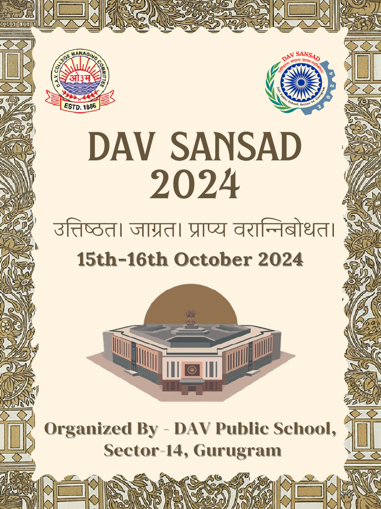 DAV SANSAD 2024 Invite | PDF