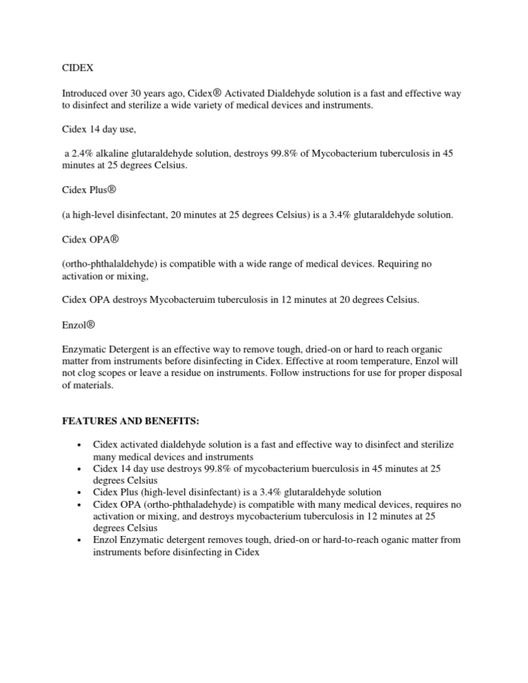 CIDEX | PDF