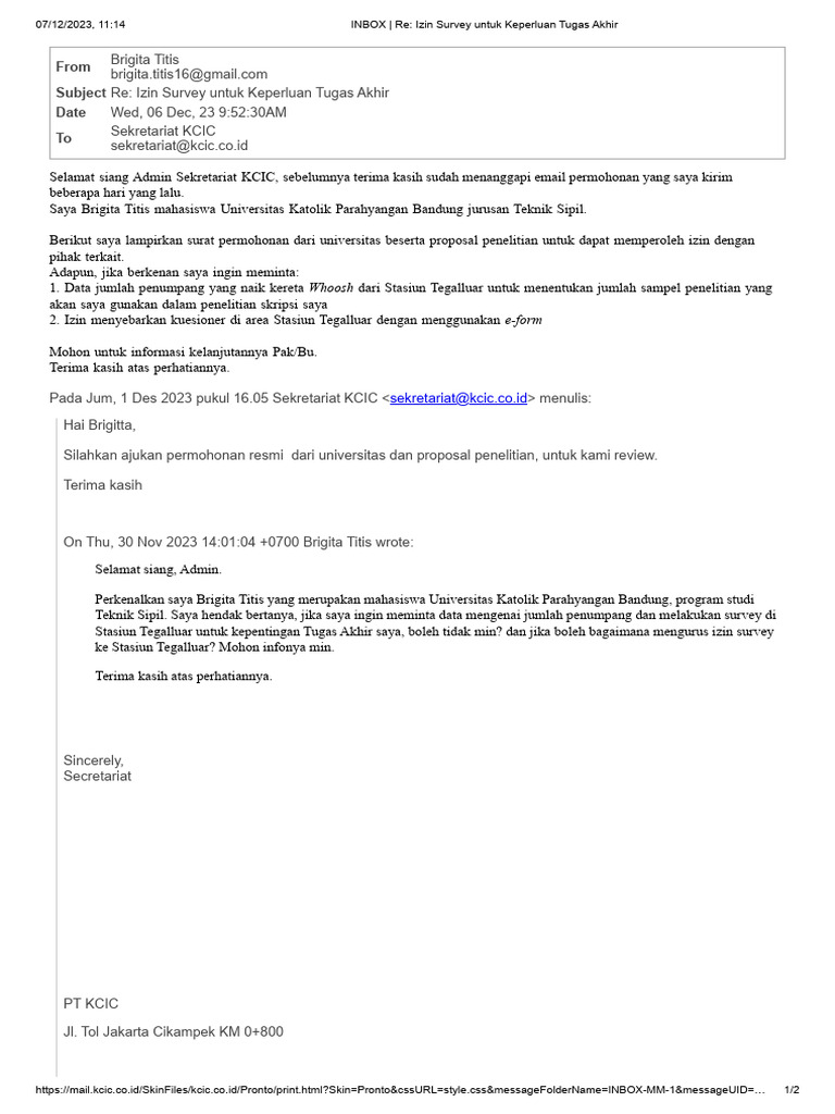 2023.12.04 UNPAR 1101 Permohonan Memperoleh Data Untuk Penyusunan Skripsi (Brigita Titis Putri ...