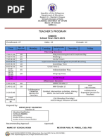 Class Program Grade 4-6 SY2024-2025 | PDF | Learning | Teaching