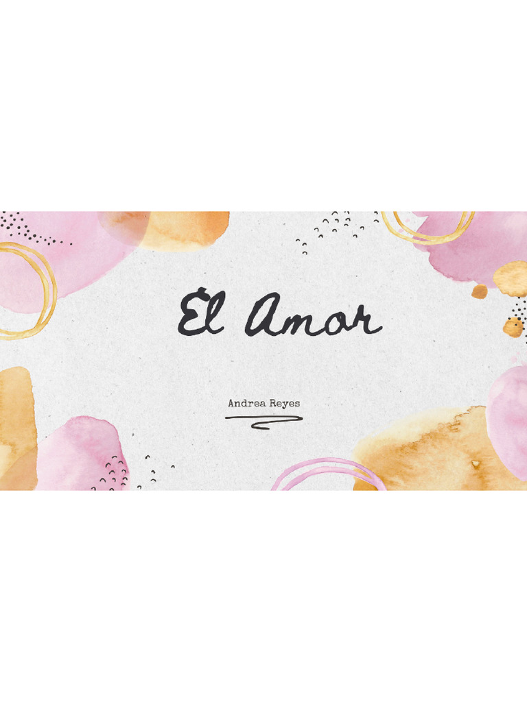 El amor | PDF