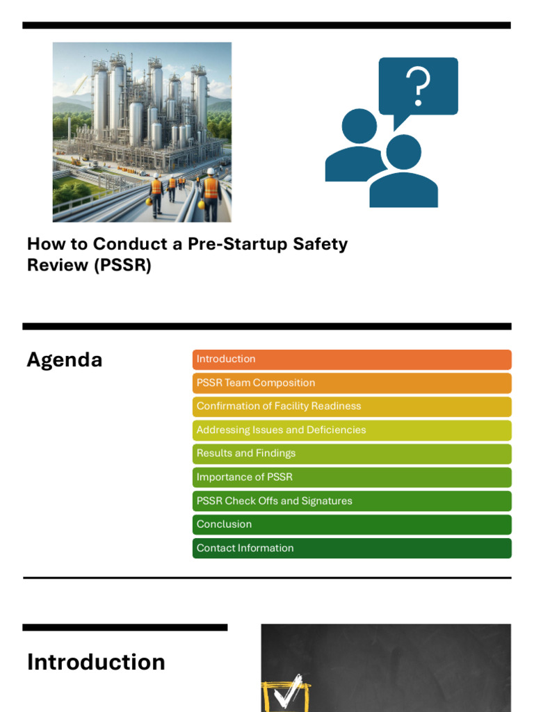 How To Conduct A PSSR | PDF