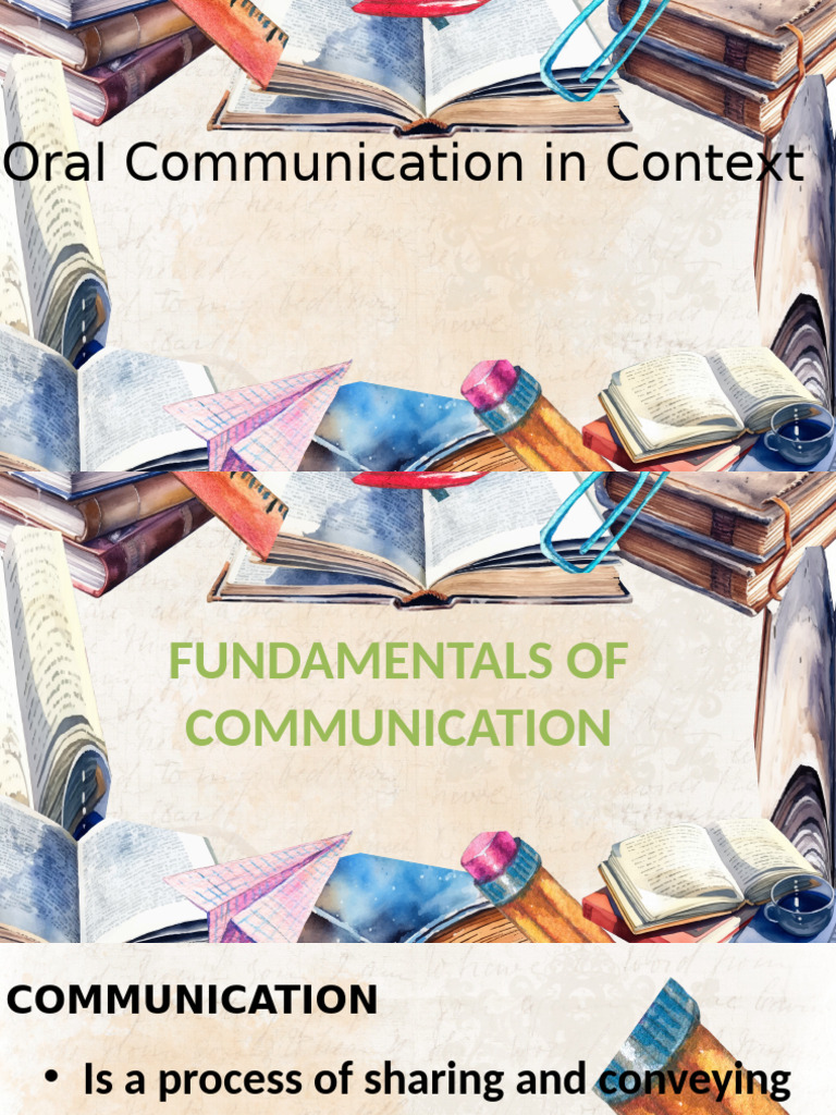 Oral Communication Lesson 1 Q1 | PDF | Communication | Career & Growth