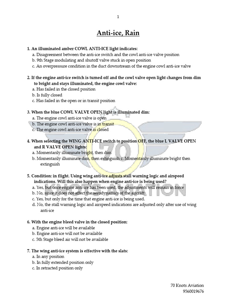Aviation Anti Ice, Rain | PDF