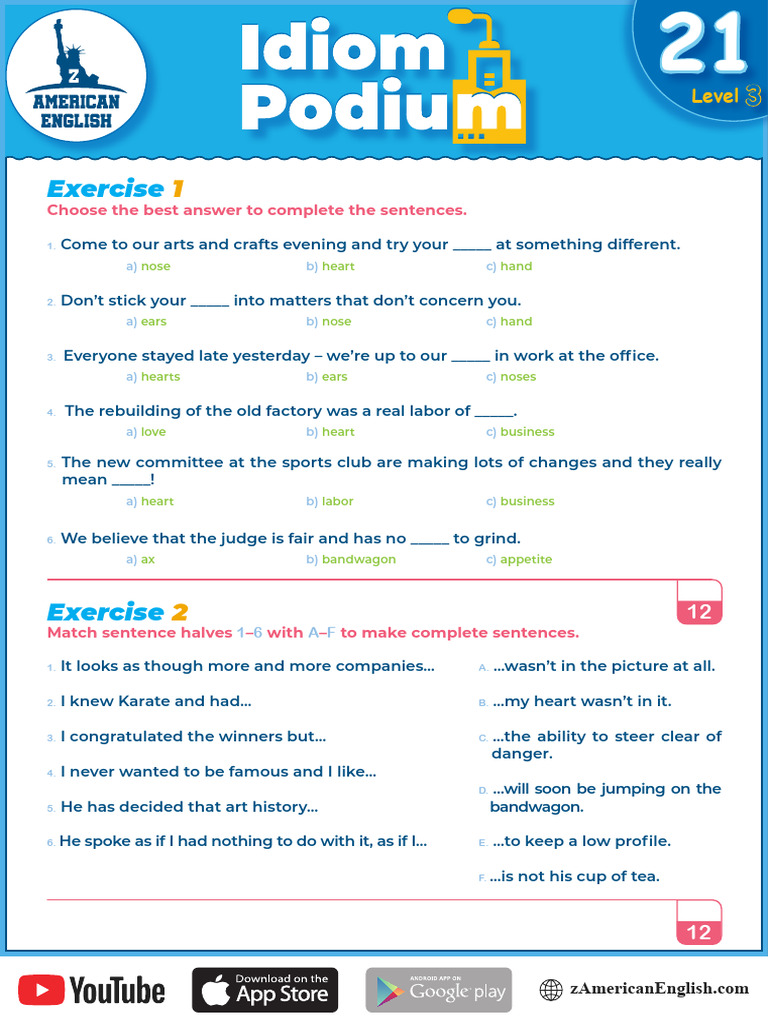 Idiom Podium Lvl3, Ep21 | PDF