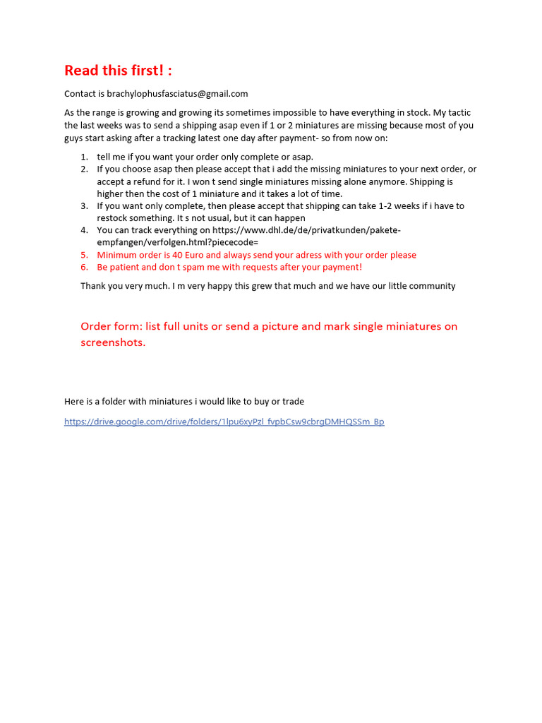 Orcs and Goblins Pricelist 16.07.24 | PDF