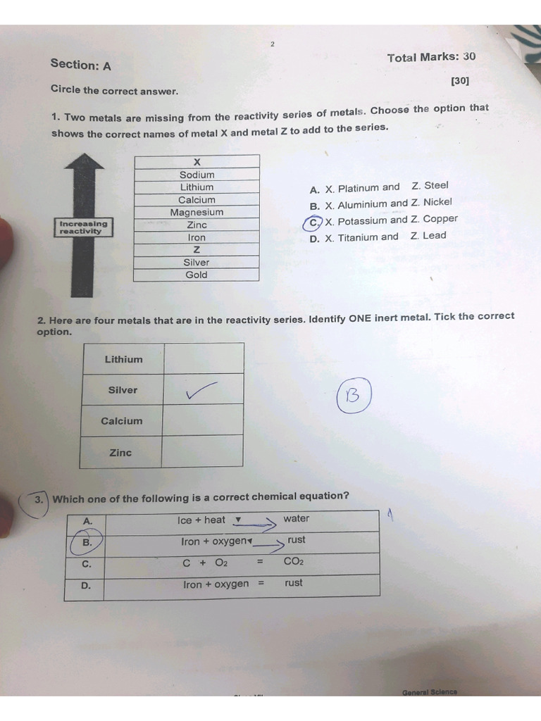 Paper 1 Science Eoy | PDF