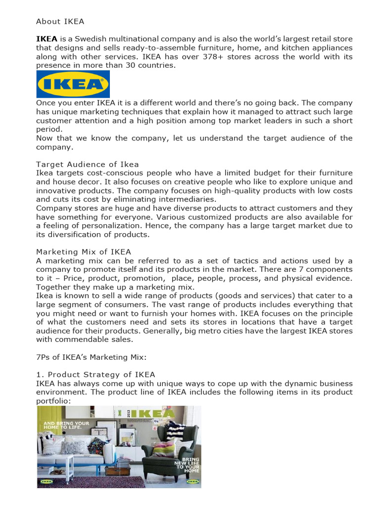 Ikea Case Study | PDF