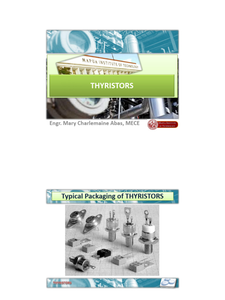 Thyristors Handouts | PDF