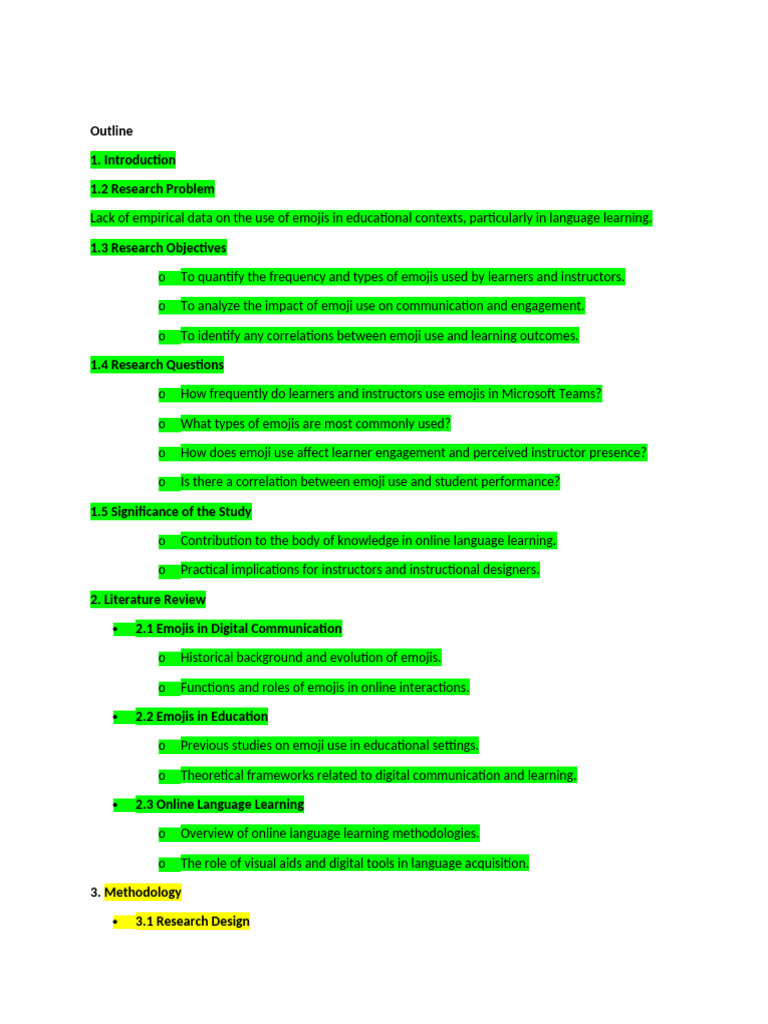 The Outline of Research Paper (Collaboration) | PDF