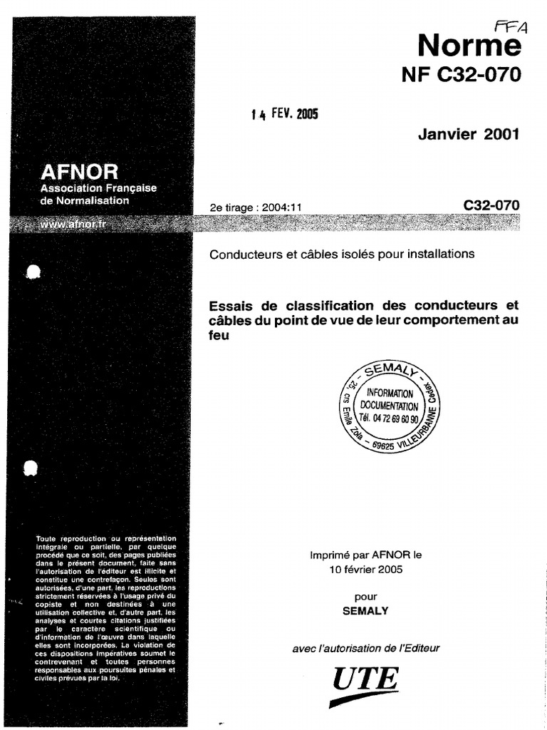 NF C32-070 | PDF