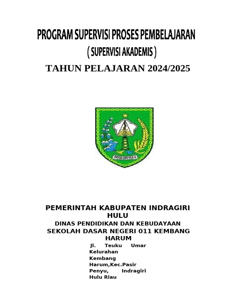 Program Supervisi 20232024 | PDF