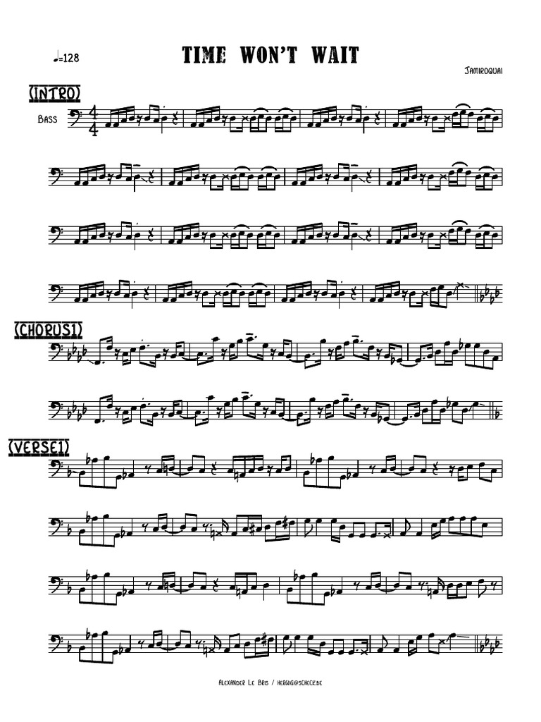 Jamiroquai - Time Won't Wait | PDF