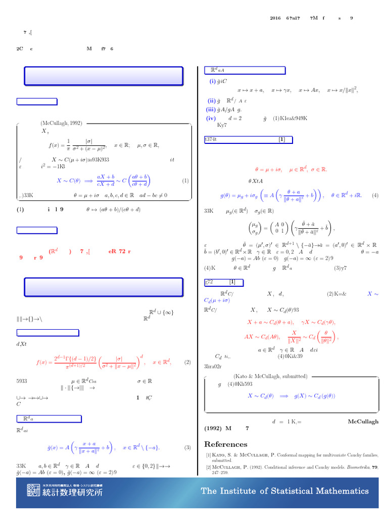 References: X C θ aX b cX d C aθ b cθ d g θ µ iσ A γ θ a θ a b, θ i | PDF