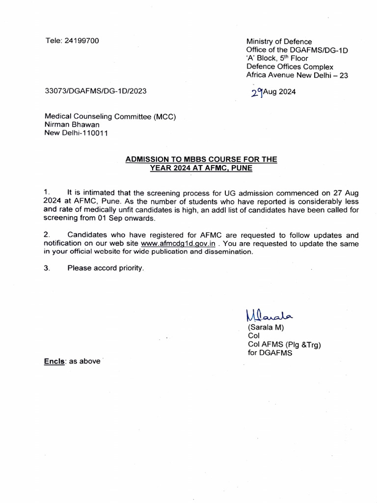 Mlanala: Medical Counseling Committee (MCC) | PDF