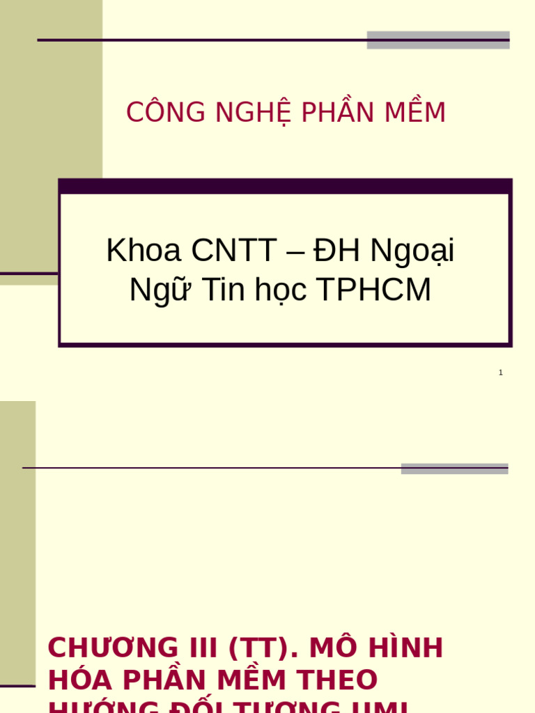 CNPM-Chuong 3b-Mo Hinh Hoa Theo Mo Hinh UML | PDF
