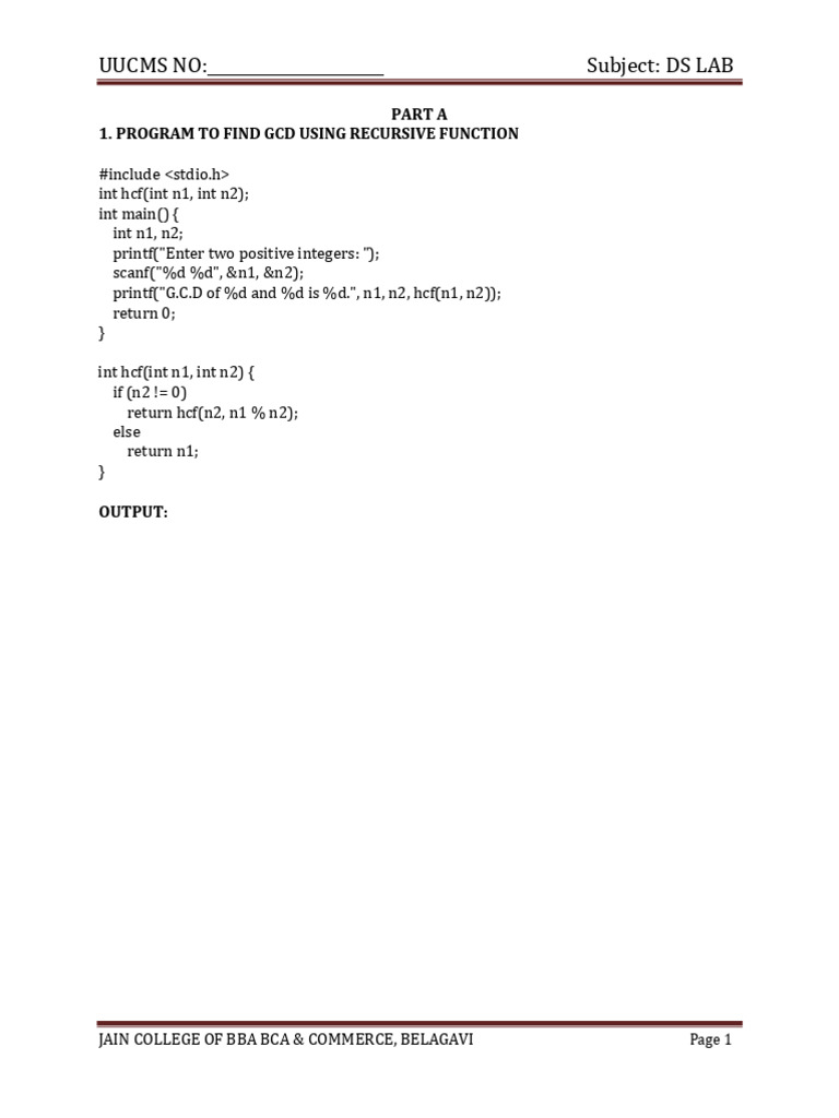 DS Lab Programss | PDF