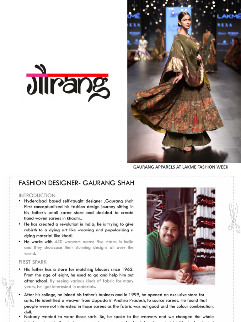 Gurang Sha Fashion Designer | PDF | Weaving | Textiles
