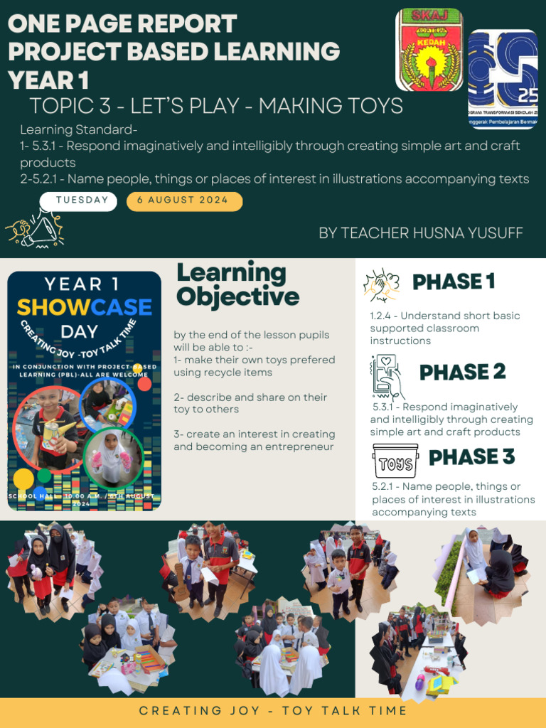 One Page Report PBL Year 1 2024 | PDF