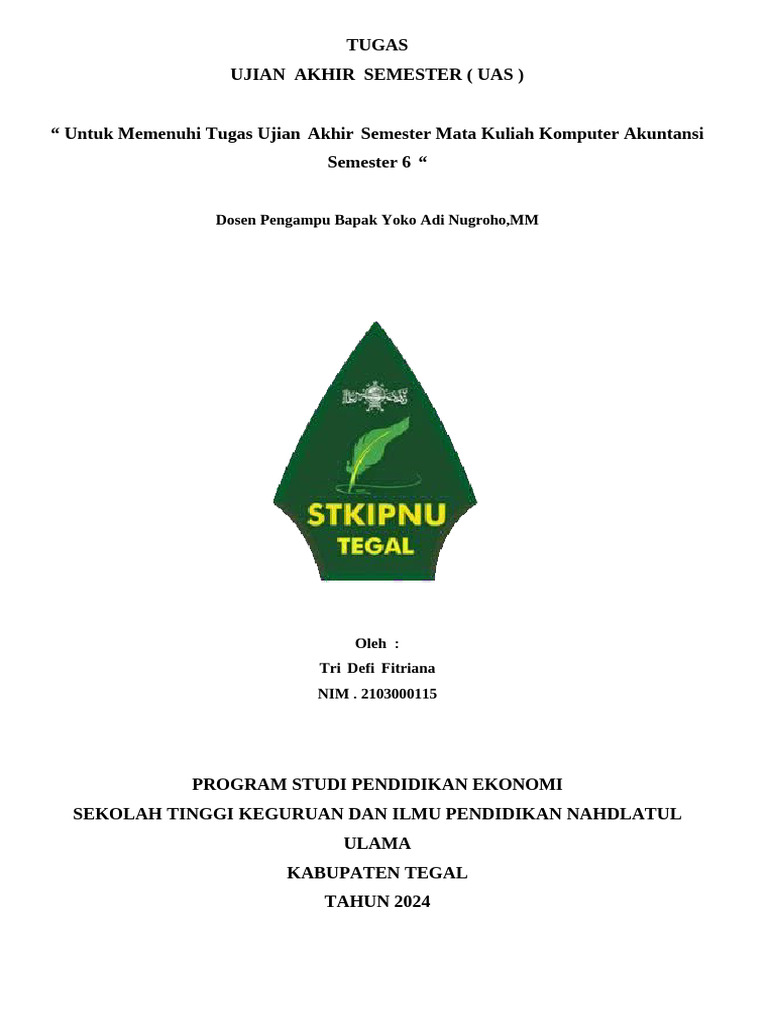 Terakhir Komp Akun SMT 6 | PDF