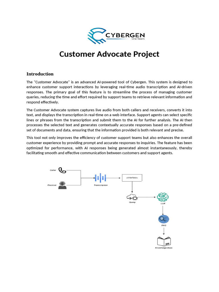 Customer Advocate Project | PDF