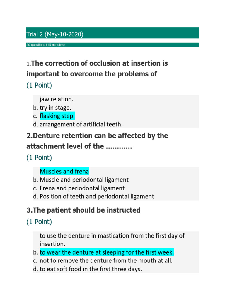 Removable Questions 1 | PDF