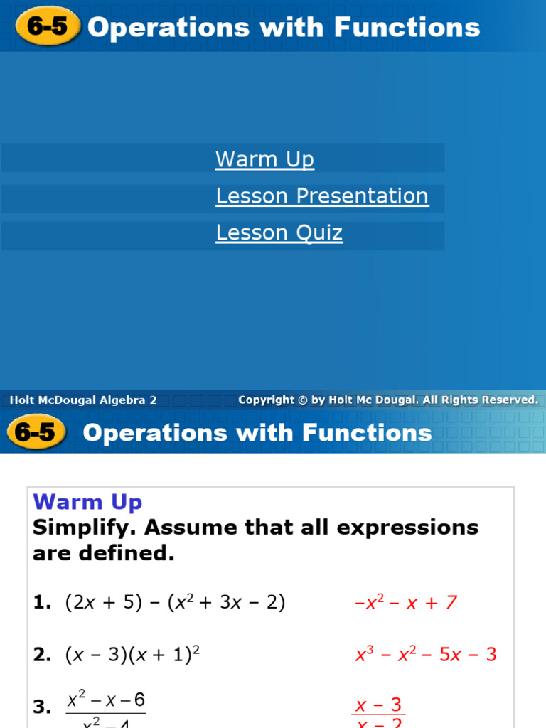 01 L6.5 Function Operations | PDF | Function (Mathematics) | Mathematical Relations