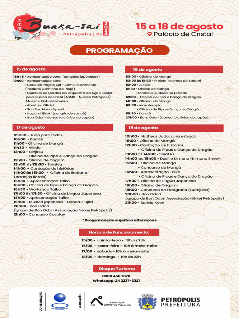 PDF - Programao Bunka-Sai 2024 | PDF
