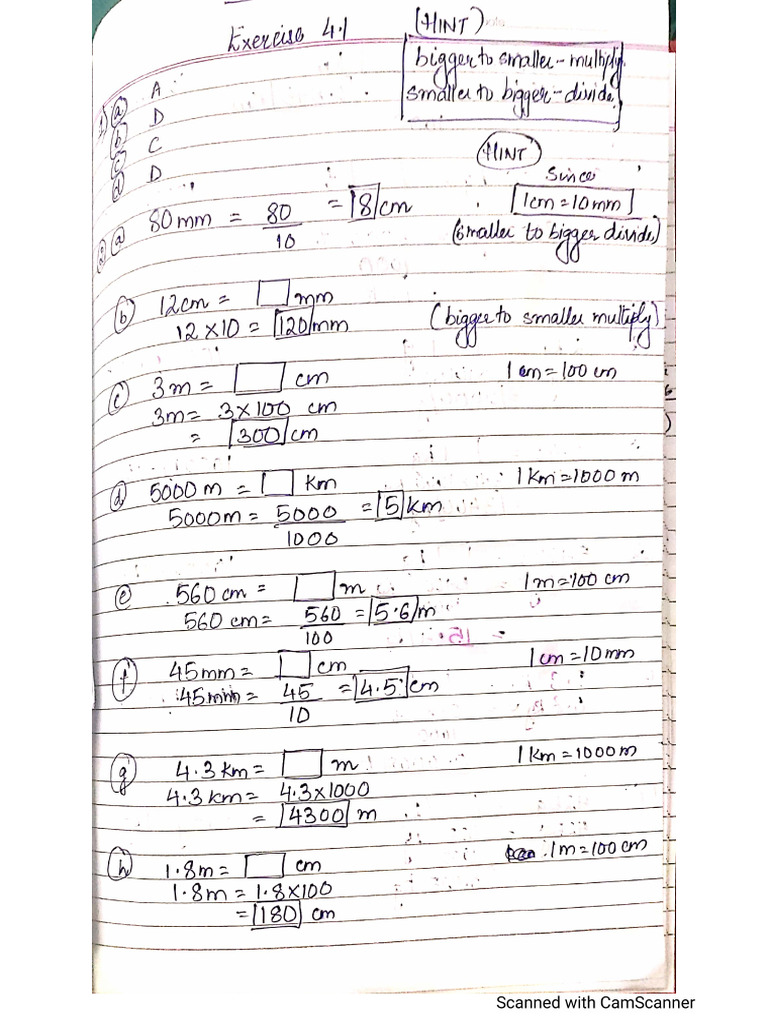 Ig Class 6 Meric Units Contd | PDF