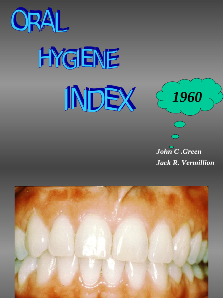 Oral Hygiene Index | PDF