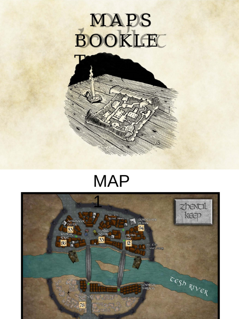 5e Solo Gamebooks Tyrant of Zhentil Keep Map Booklet | PDF