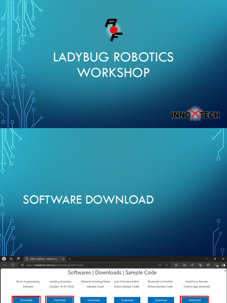 LadyBug Robotics Workshop | PDF