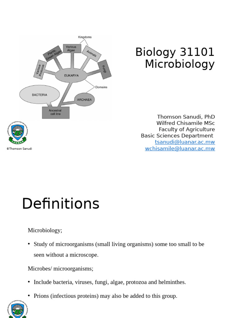 Microbiology BIO 31101 | PDF