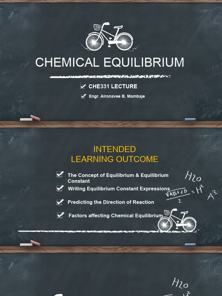 Chemical Equilibrium | PDF