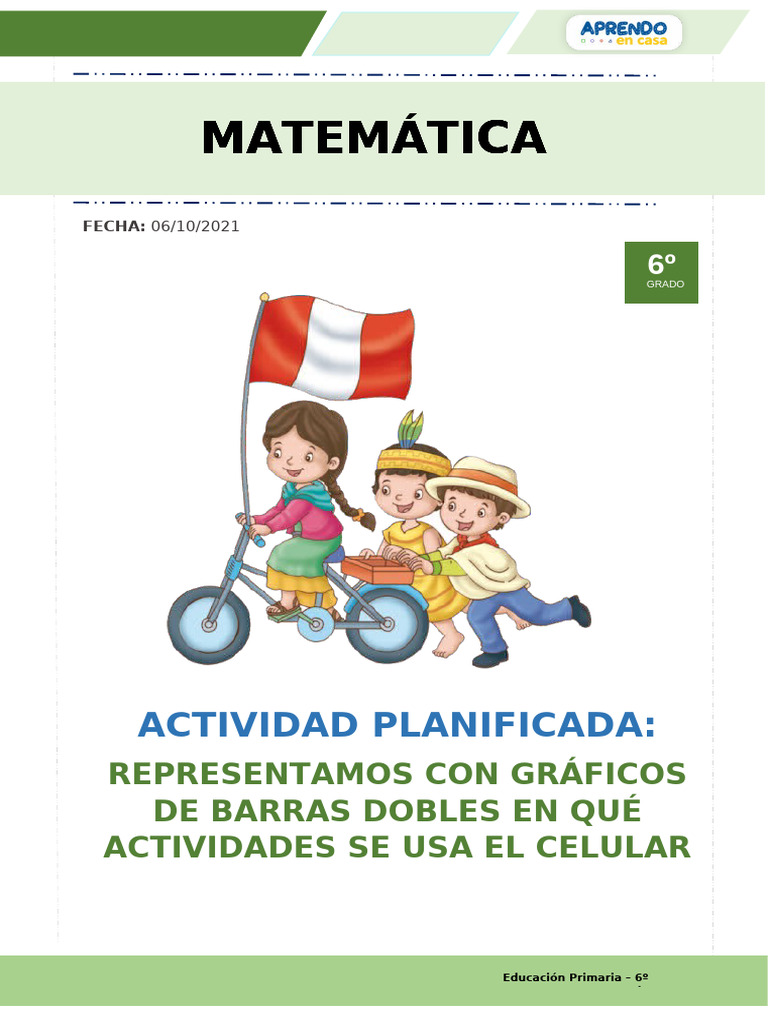 SESIÓN 06 DE OCTUBRE MAT. 6° (RADIO) | PDF