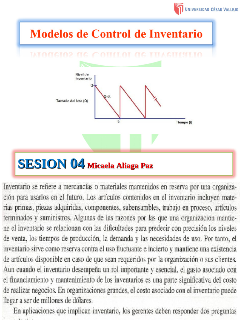 Modelos de Control de Inventario | PDF