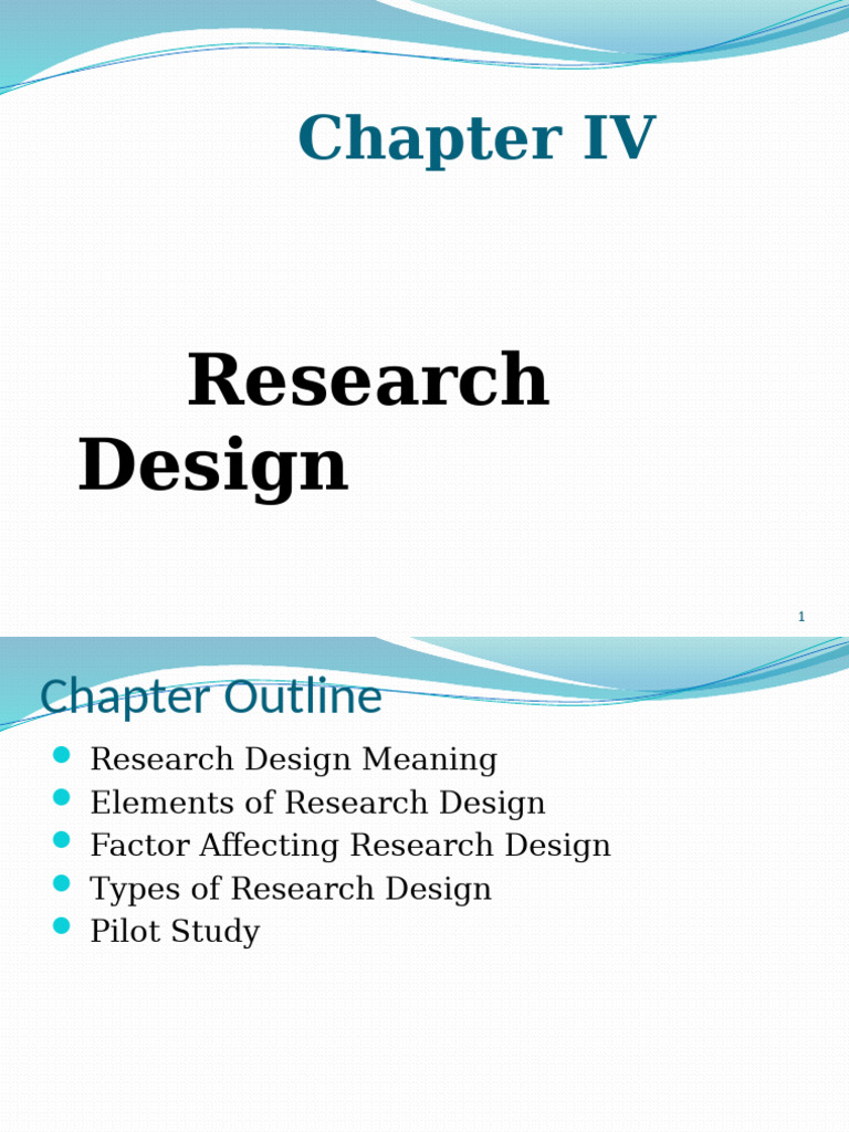 Chapter IV Research Design | PDF
