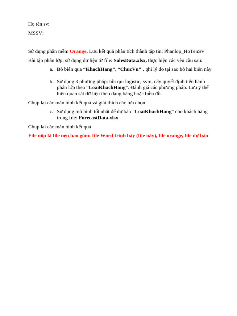 Bai Tap Phan Lop | PDF | Computers