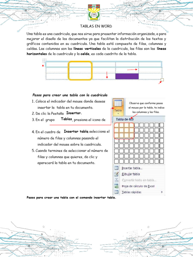 10 - Las Tablas de Word | PDF